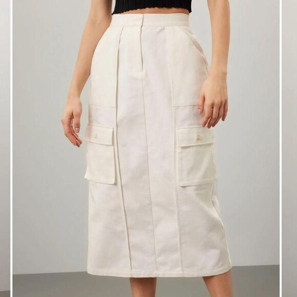 Silk Laundry | Skirts | Silk Laundry Canvas Cargo Skirt | Poshmark